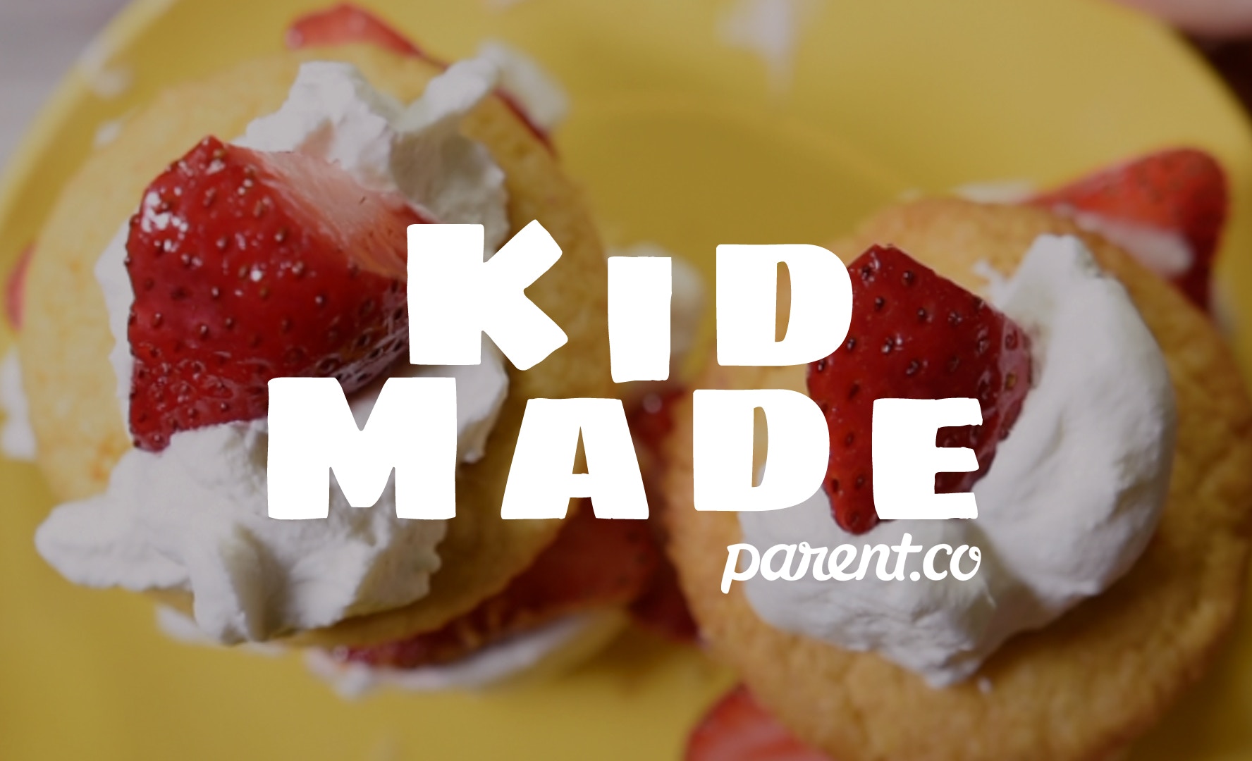 Strawberry Cornbread Shortcake: Kid Made Recipe
